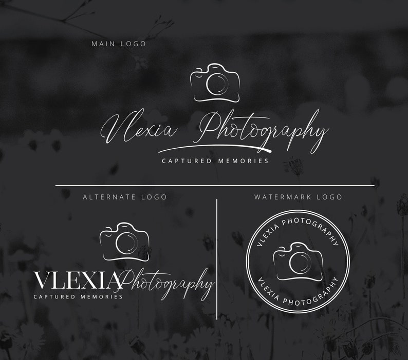 Premade Logo Design Photography Logo Watermark Logo Camera - Etsy