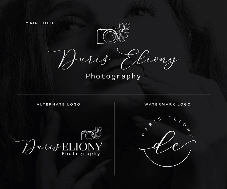 Camera Logo Photography Logo Watermark Modern Logo Custom - Etsy