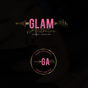 Modern Injector Logo Design, Syringe Logo, Plastic Surgery Aesthetics ...