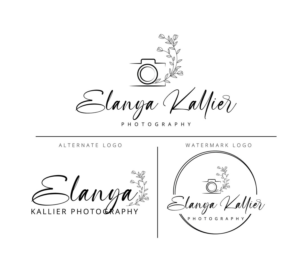 Hand Drawn Logo, Photography Logo, Logo Design, Custom Logo Design ...