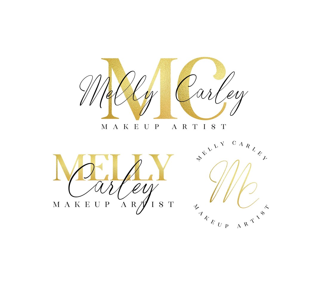 Gold Logo Design, Makeup Artist Logo Design, Beauty Logo Design ...