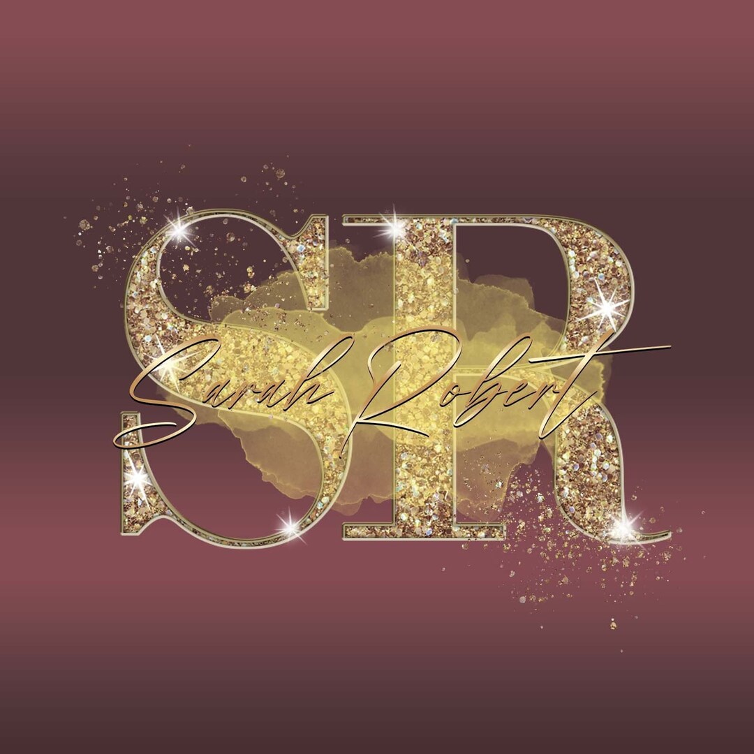 Gold Beauty Logo Design, Makeup Logo, Glitter Sparkle Logo, Boutique ...
