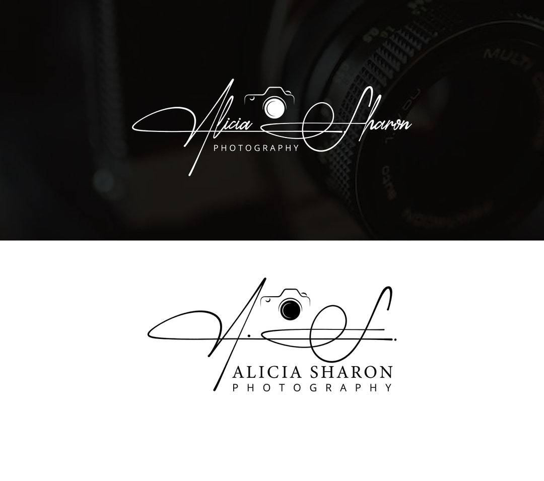 Premade Signature Photography Logo, Camera Logo Design, Photographer ...