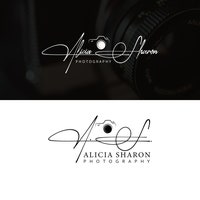 Premade Signature Photography Logo, Camera Logo Design, Photographer Logo, Hand Drawn ...