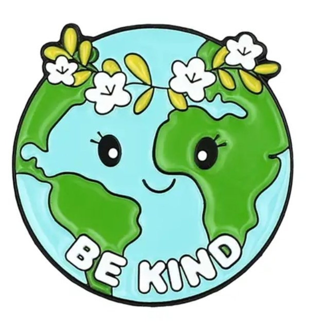 Earth Pin-cartoon Enamel Pin- Special Gift- Backpack Accessory- Teen ...