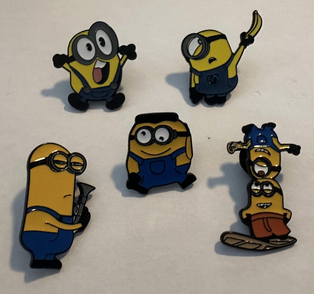 Cartoon Minions Enamel Pin: Backpack Accessory - Etsy