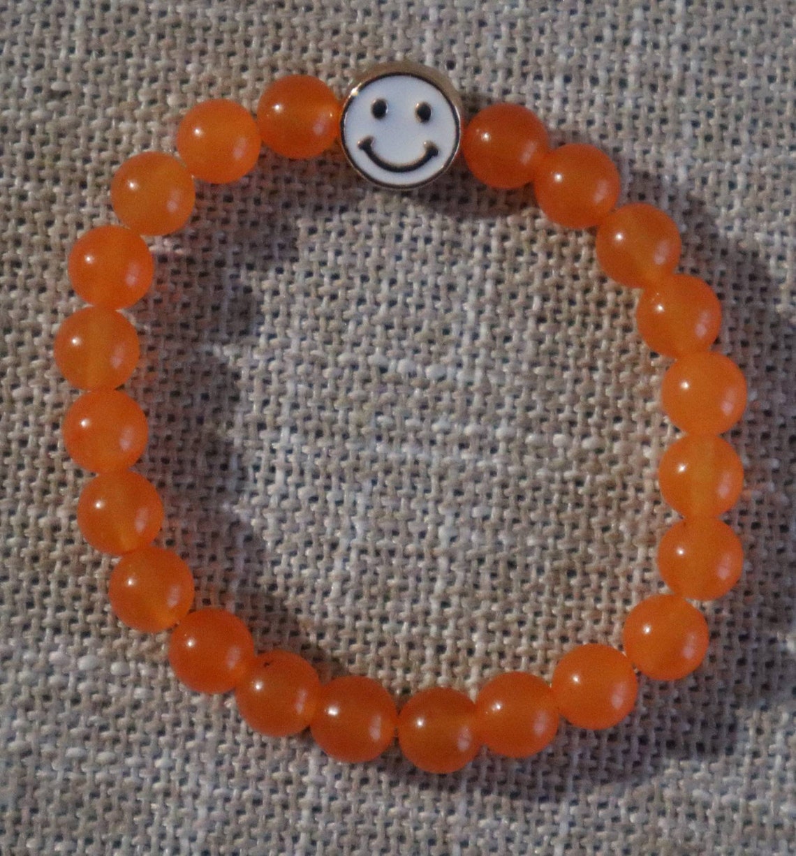 Custom Healing Stone Smiley Face Bracelets Amethyst Bracelet - Etsy