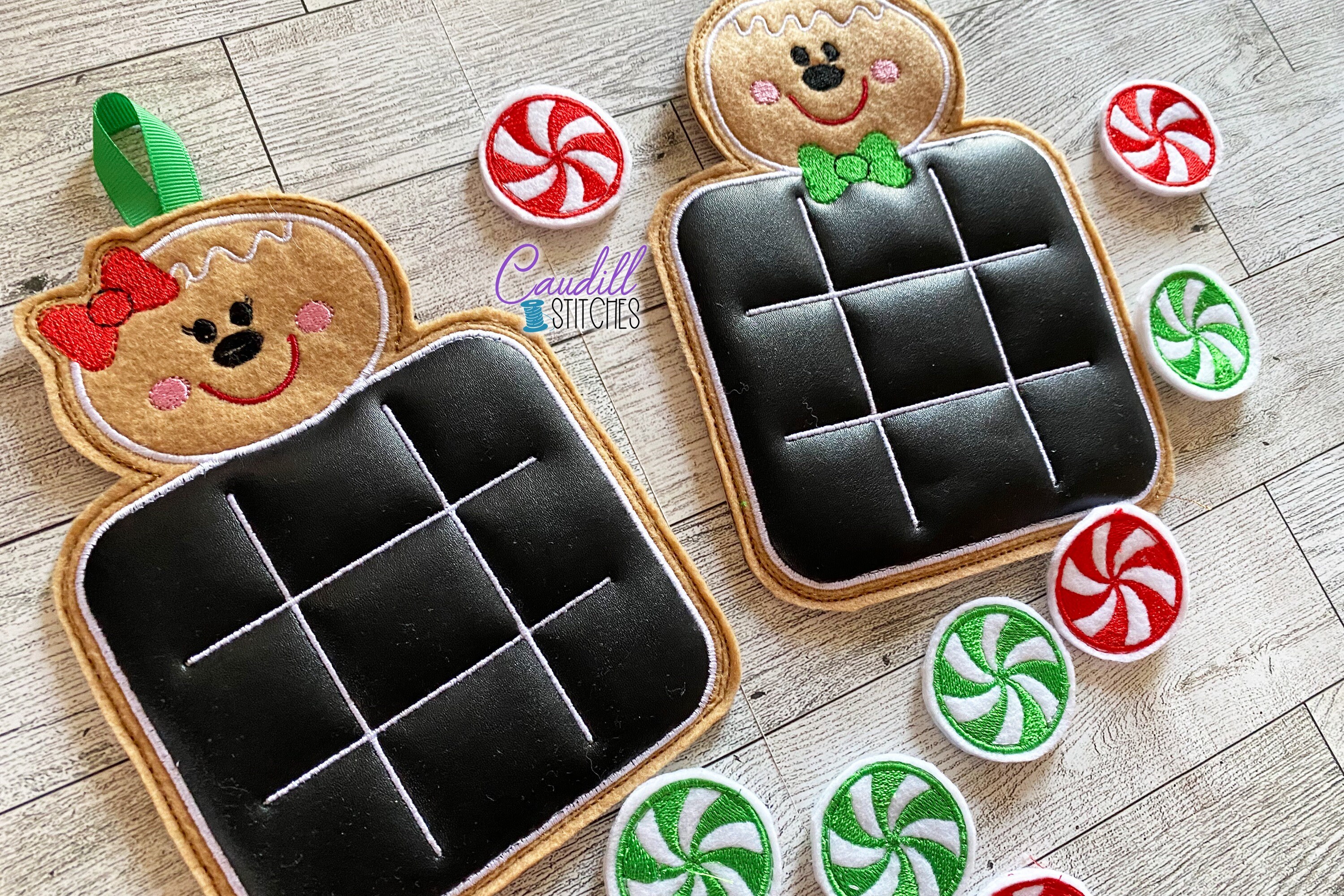 Gingerbread Tic Tac Toe Set, Stocking Stuffer, Christmas Gift ...