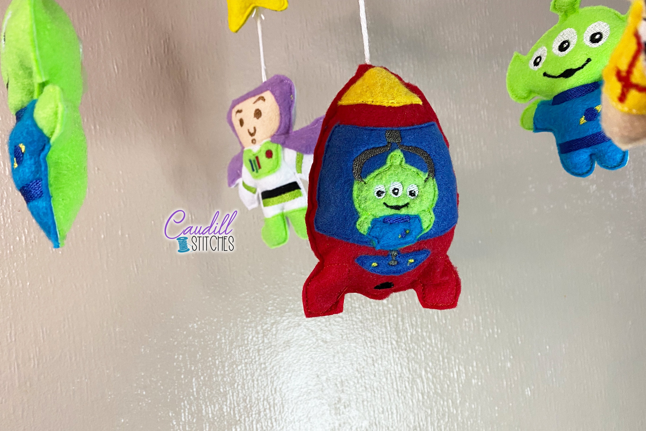 Best Friends Space Aliens, Cowboy Felt Plush Toys, Baby Mobile, Nursery ...