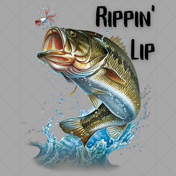Rippin' Lip PNG Digital Download Fishing PNG for T Shirt - Etsy