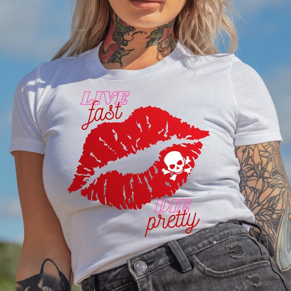 Live Fast Die Pretty Digital Download PNG File for Printing - Etsy