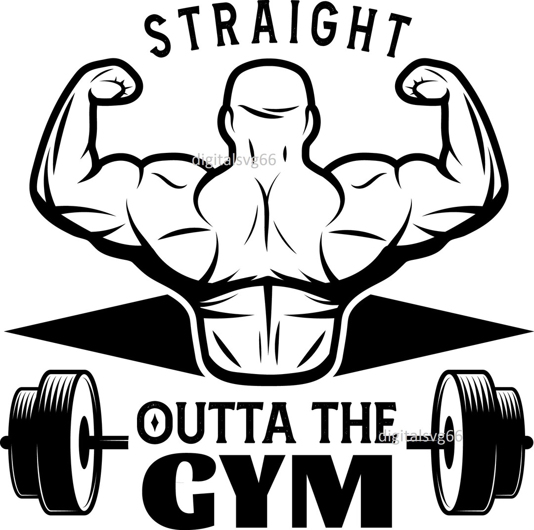 Gym Svg Straight Outta the Gym,svg Png Design for Silhouette,gym ...