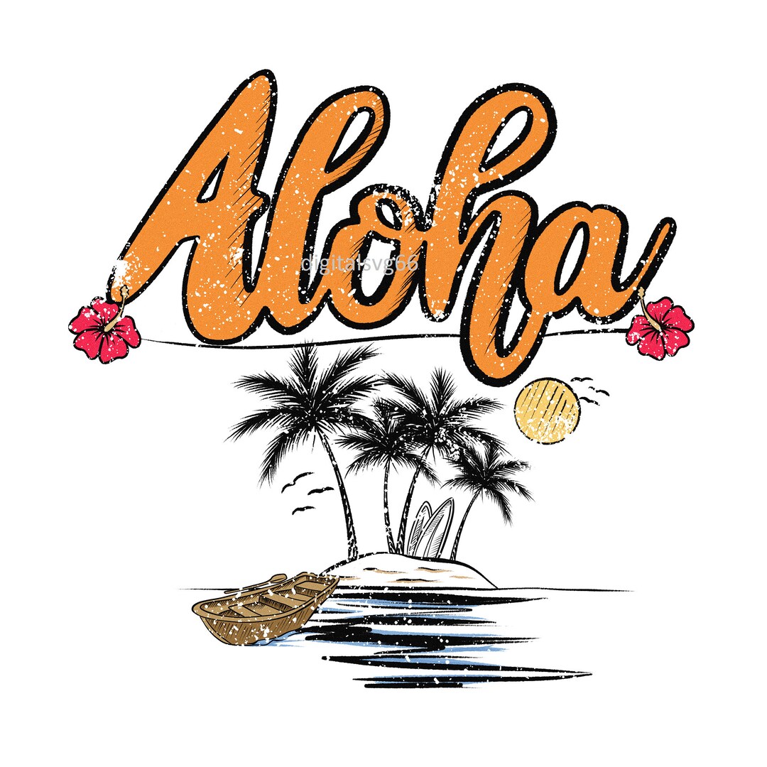Aloha Png,holiday,retro Aloha,retro,sun Beach,beach Fun,hello Summer ...