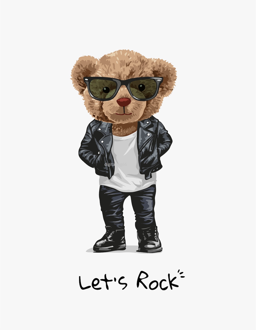 Teddy Bear Svg,teddy Bear Png Jpg,lets Rock Teddy Bear,cool Teddy Bear ...