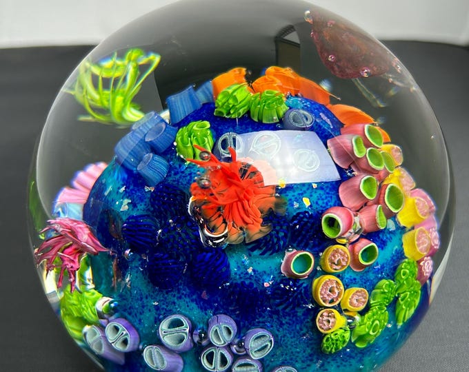 Small Glass Ocean Orb - Etsy