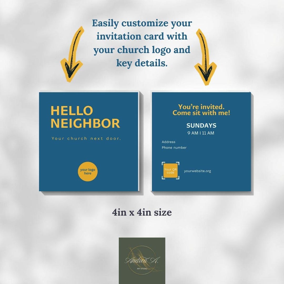 Hello Neighbor Church Invitation | Ministry Invite | Outreach ...