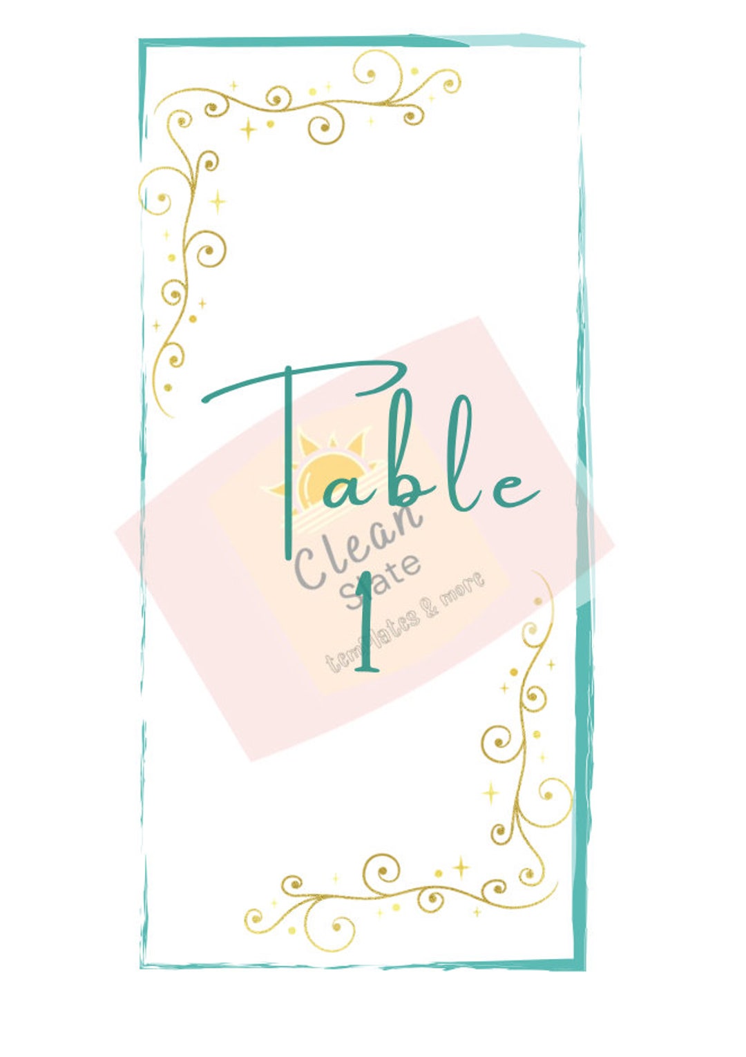 Printable Table Numbers 1-50 on A4. Great for Wedding Receptions and ...