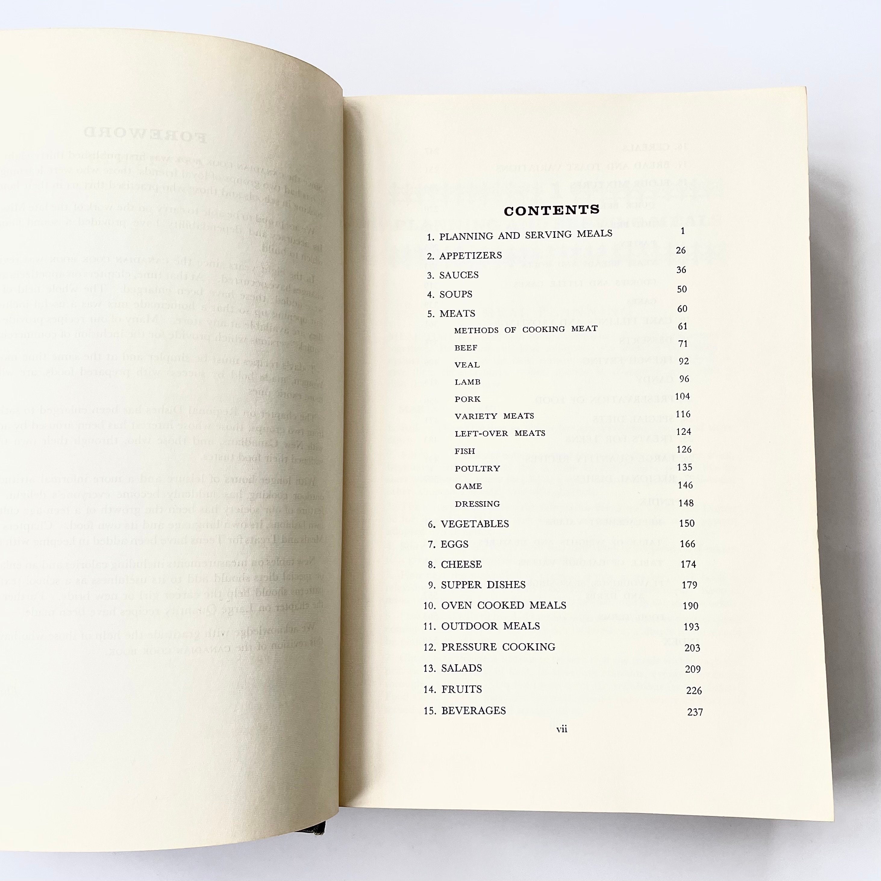 1961 Edition, Nellie Lyle Pattinson's Canadian Cook Book, Revised by ...