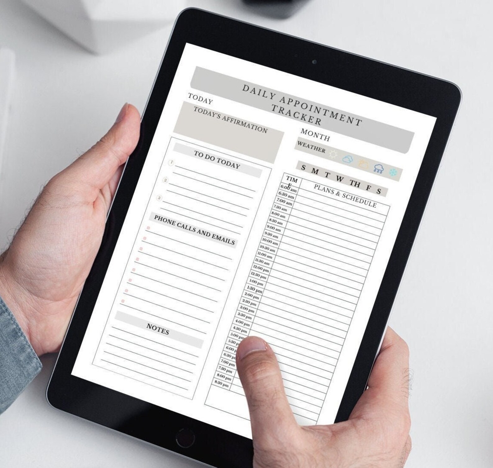 Printable Appointment Tracker, Downloadable Print, Daily Appointment ...