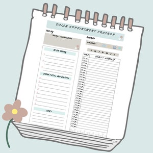 Printable Appointment Tracker Downloadable Print Daily - Etsy