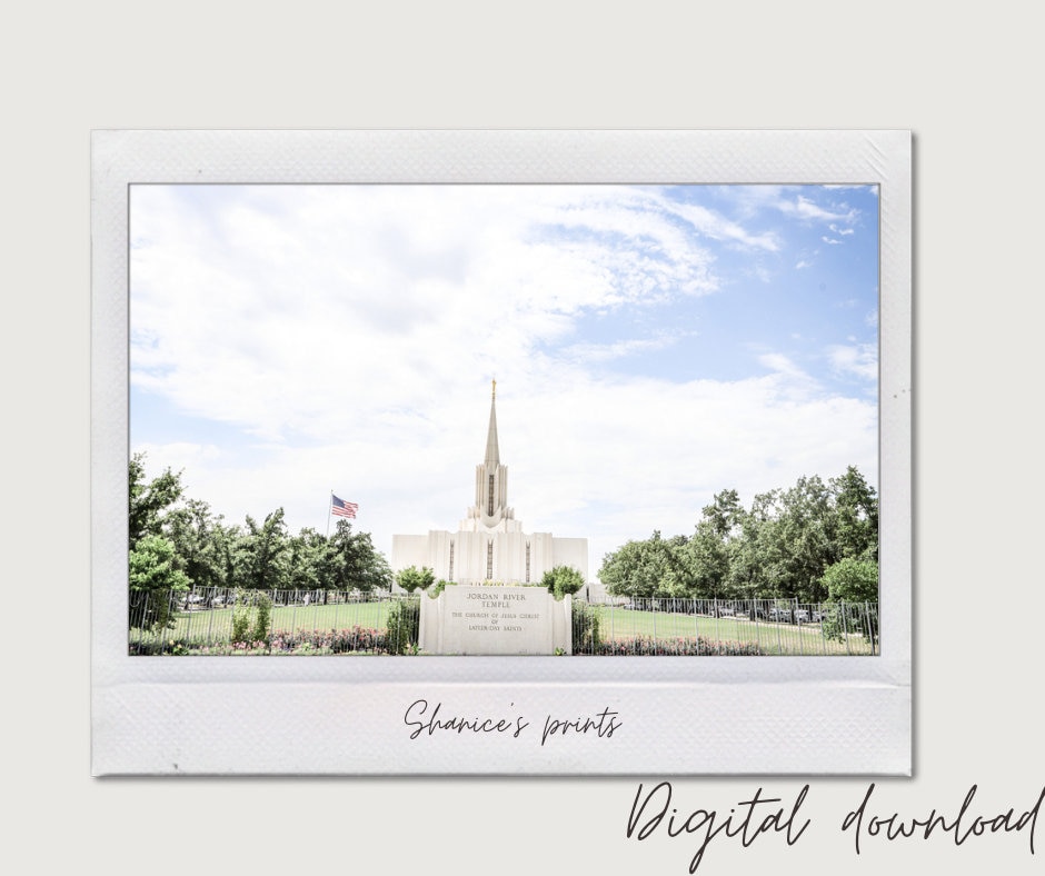Jordan River Utah Temple - Etsy