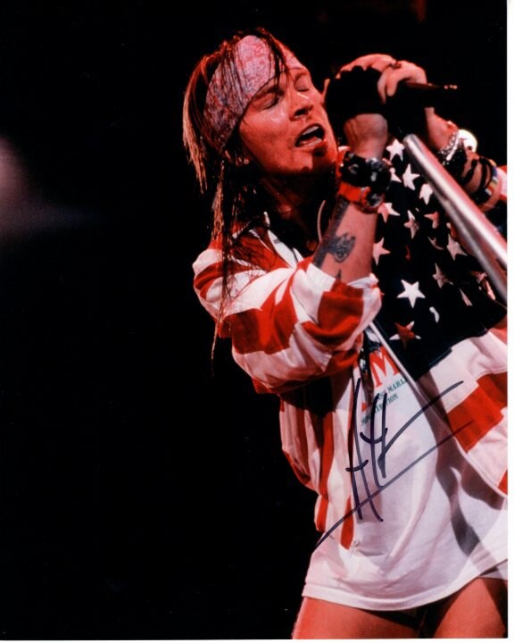 Axl Rose Signed Autographed 8x10 Guns 'N Roses Photograph COA - Etsy