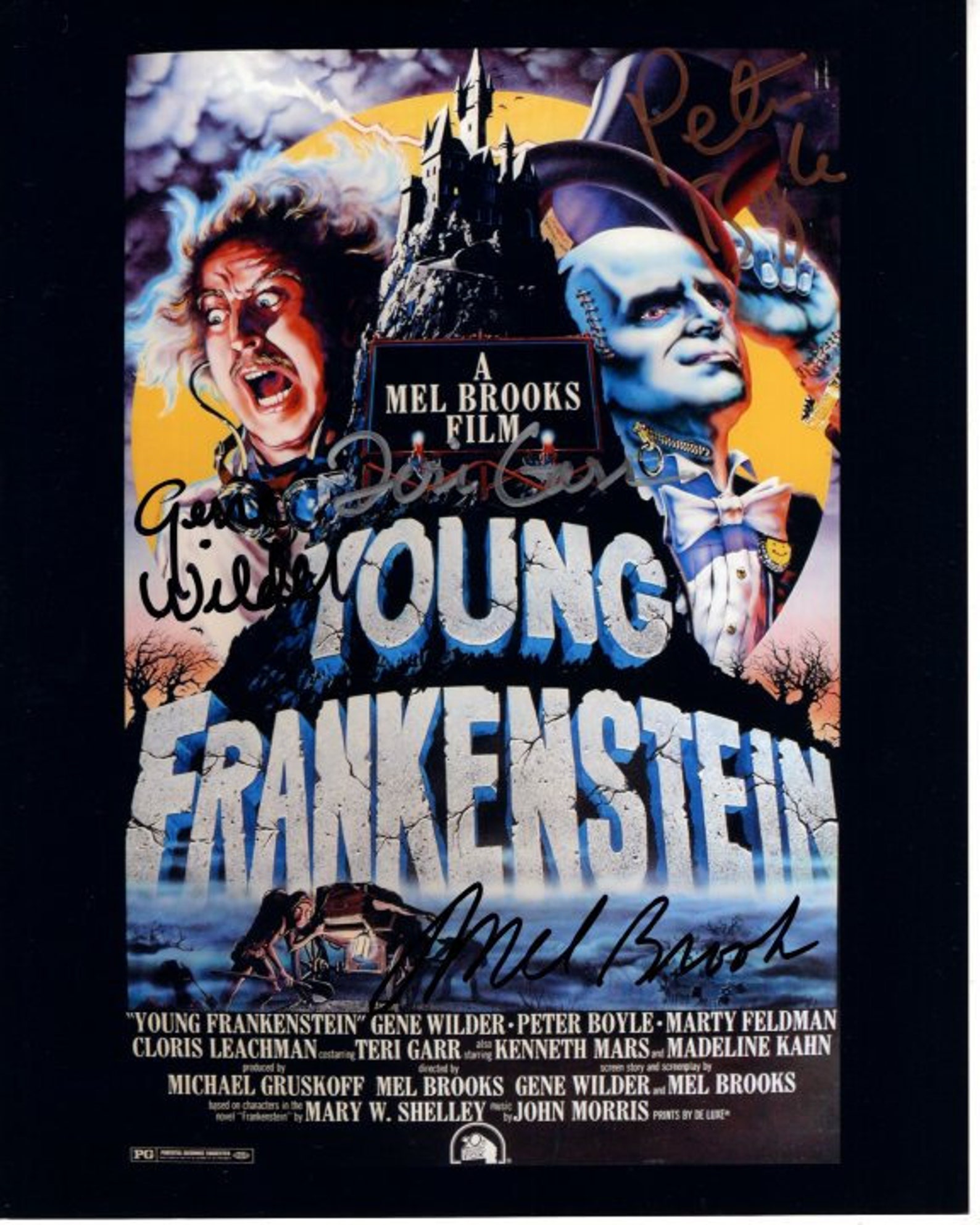 Gene Wilder, Peter Boyle, Mel Brooks and Teri Garr Signed Autographed ...