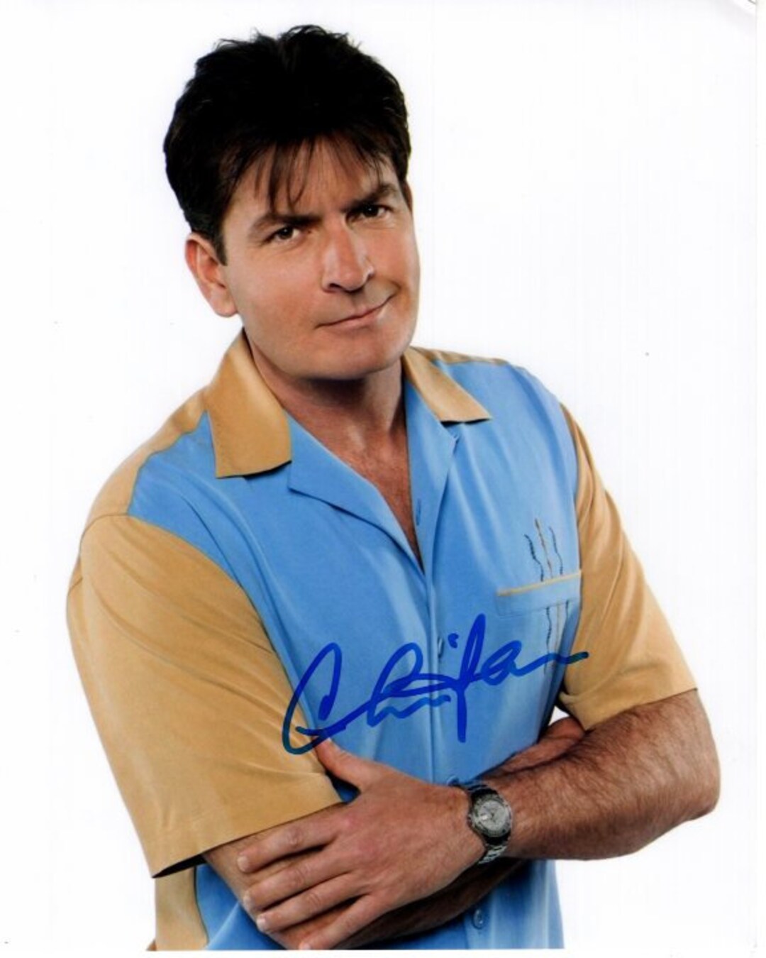 Charlie Sheen Signed Autographed 8x10 Two and a Half Men Photograph COA - Etsy