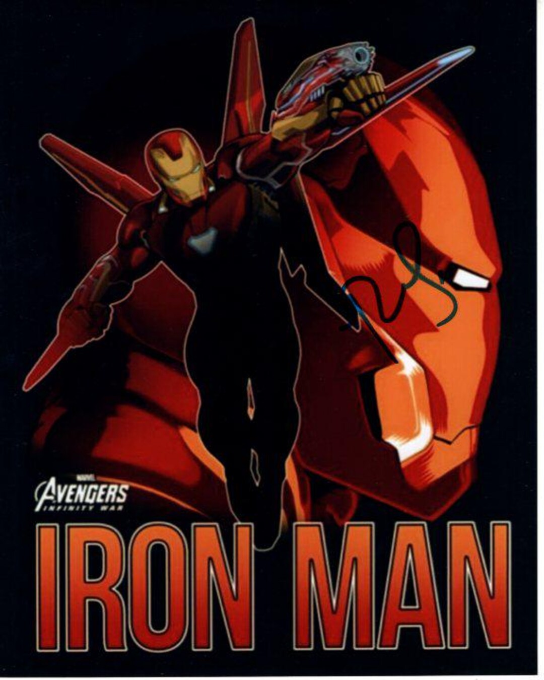 Robert Downey Jr. Signed Autographed 8x10 Iron Man Tony Stark ...