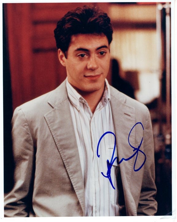 Robert Downey Jr. Signed Autographed 8x10 Chances Are Alex Finch ...
