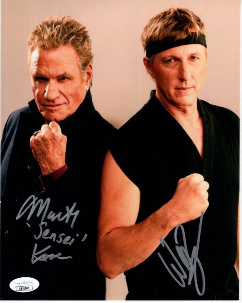 William Billy Zabka and Martin Kove Signed Autographed 8x10 Cobra Kai ...