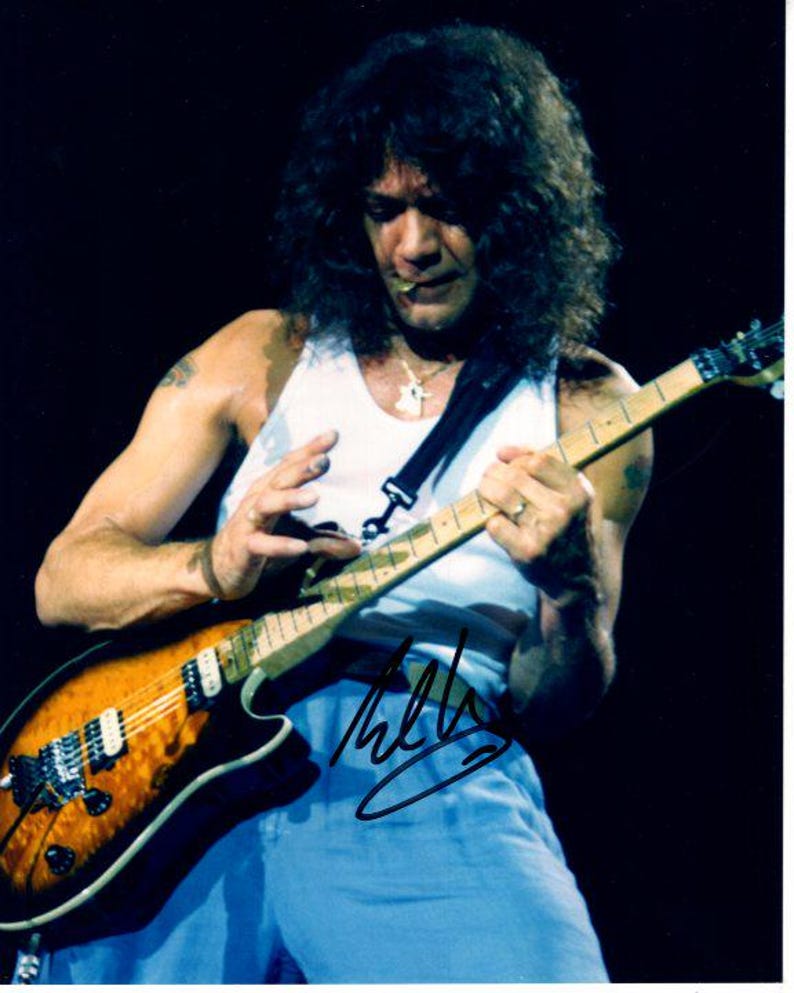 Eddie Van Halen Signed Autographed 8x10 Photograph COA - Etsy