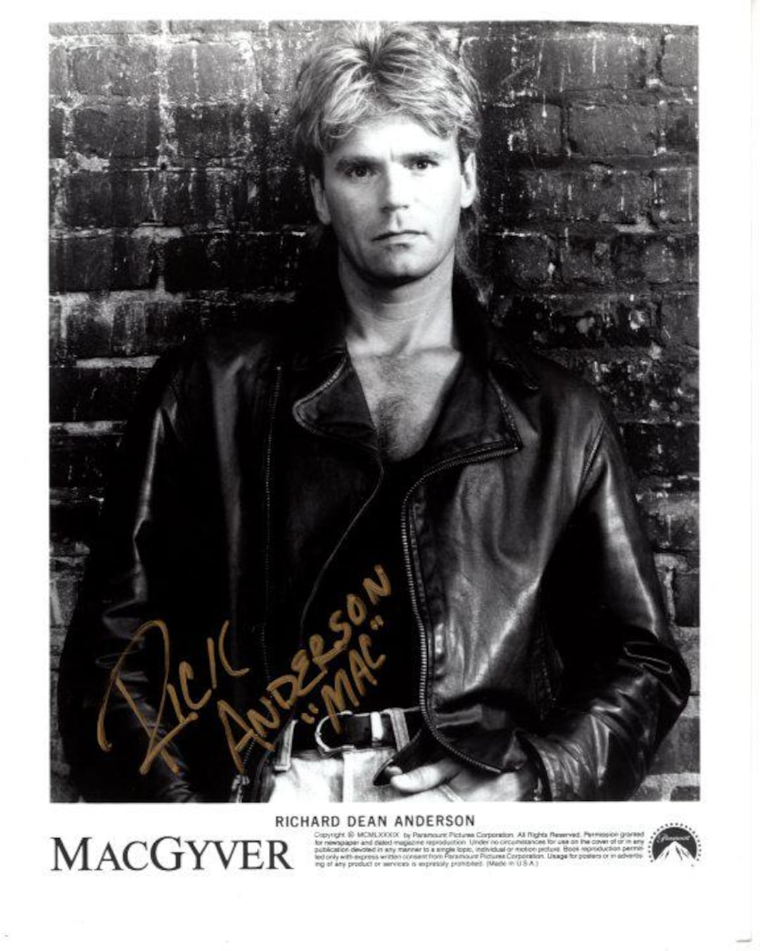 Richard Dean Anderson Signed Autographed 8x10 Macgyver Photograph COA - Etsy Australia