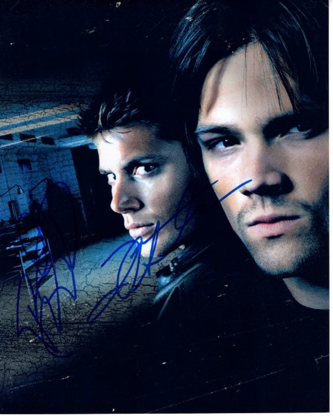 Jensen Ackles and Jared Padalecki Signed Autographed 8x10 Supernatural ...