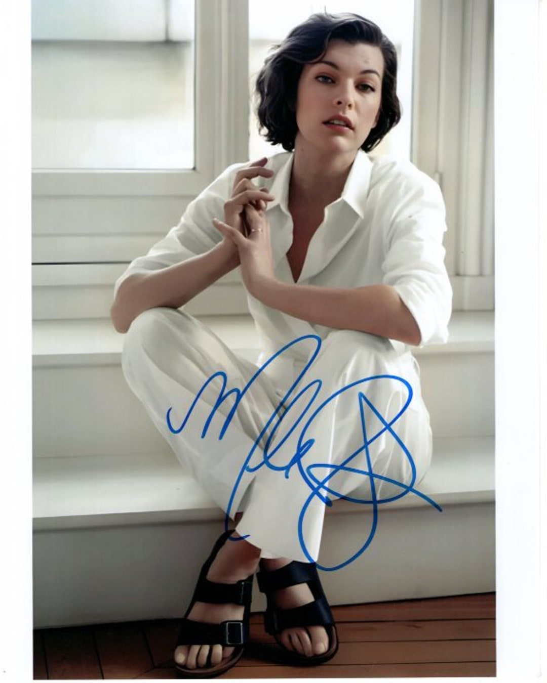 Milla Jovovich Signed Autographed 8x10 Photograph COA - Etsy