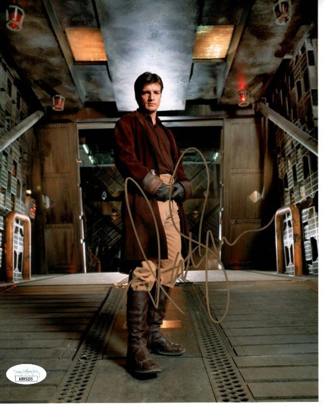 Nathan Fillion Signed 8x10 Firefly Captain Malcolm Mal Reynolds ...