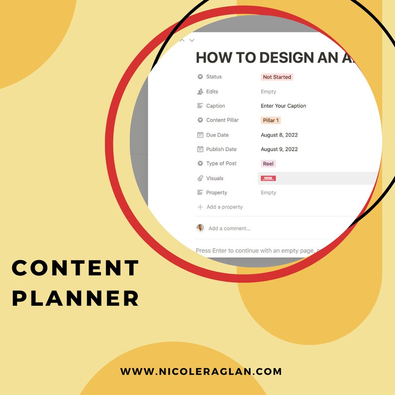 Virtual Assistant Template | Notion Template Content Planner | Editable ...