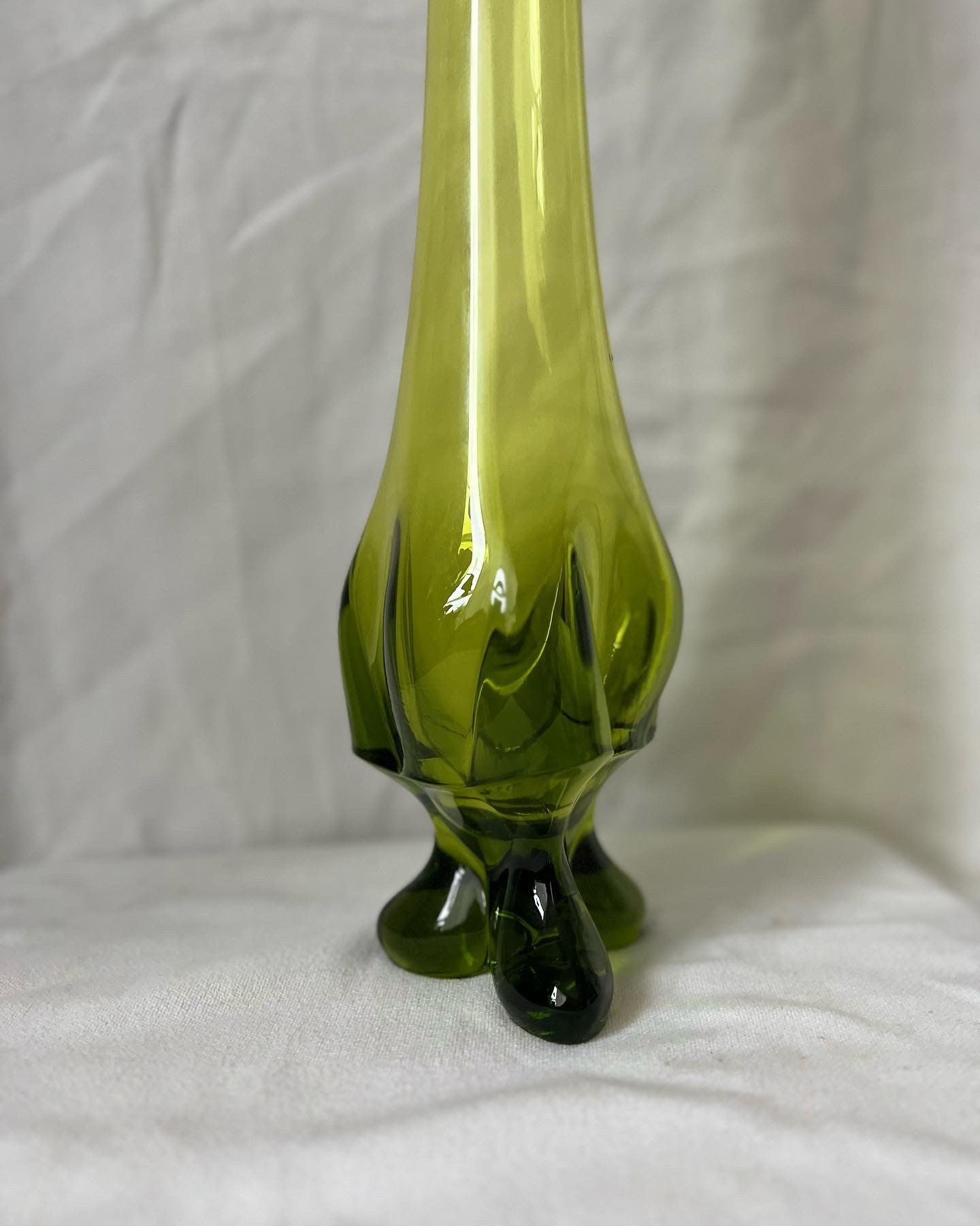 Viking Three Toed Epic Vase 1950 1960s Viking Glass Swung Etsy