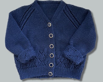 Blue Button up Cardigan - Etsy