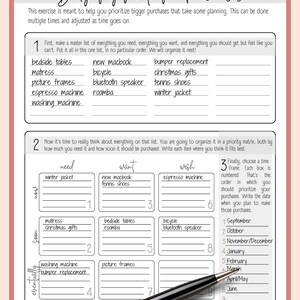 Budgeting Worksheet Printable / Digital Download - Etsy