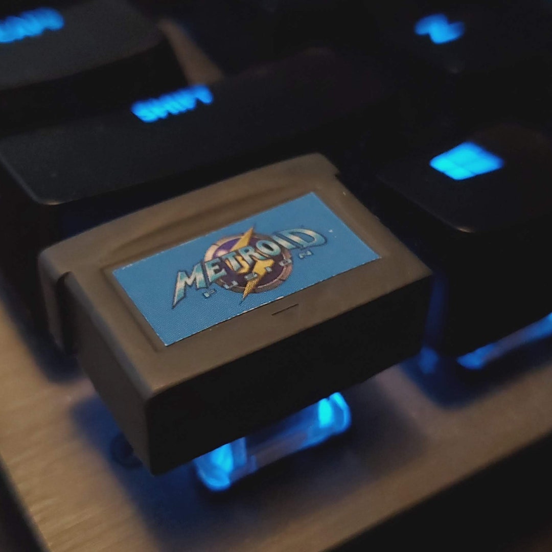Metroid Fusion GBA Cherry MX Keycap Hand Made, Artisan, Resin Key Cap ...