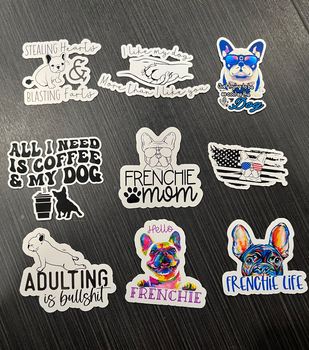 Frenchie Sticker Collection - Etsy