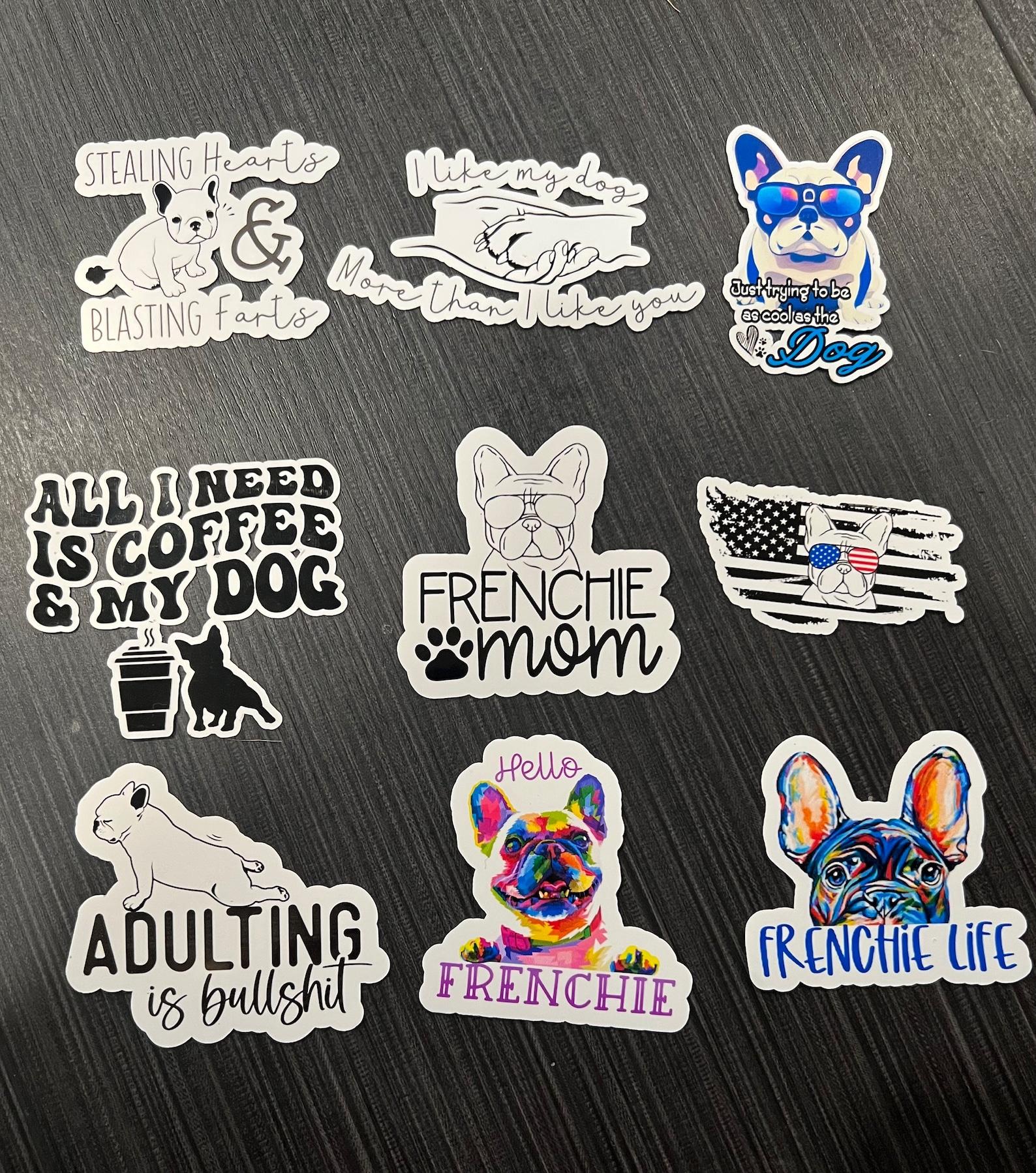 Frenchie Sticker Collection - Etsy
