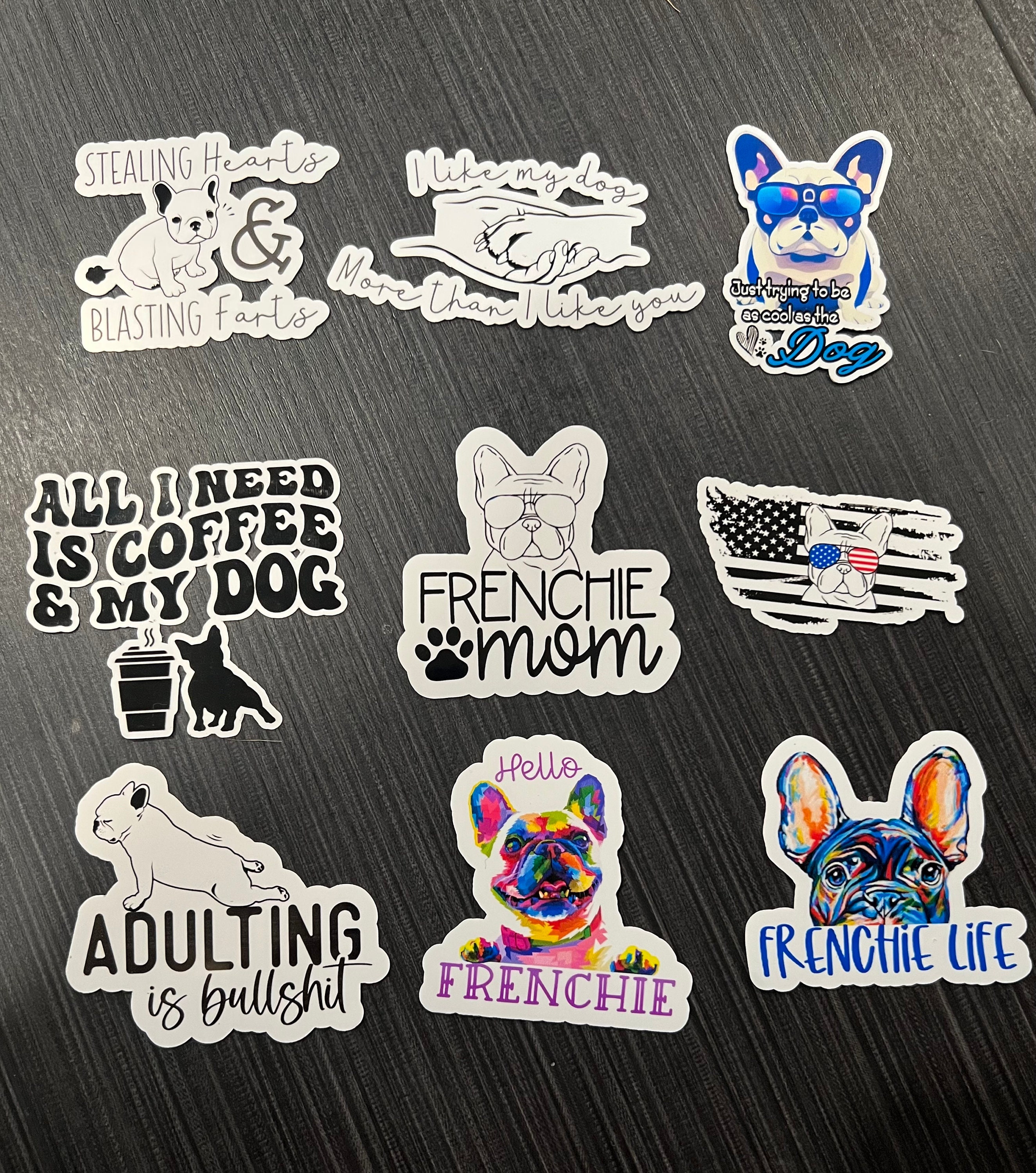 Frenchie Sticker Collection - Etsy