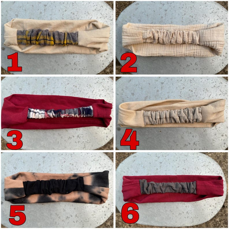Upcycled Flannel/cotton Head Bands - Sustainable Fashion - No Waste ...