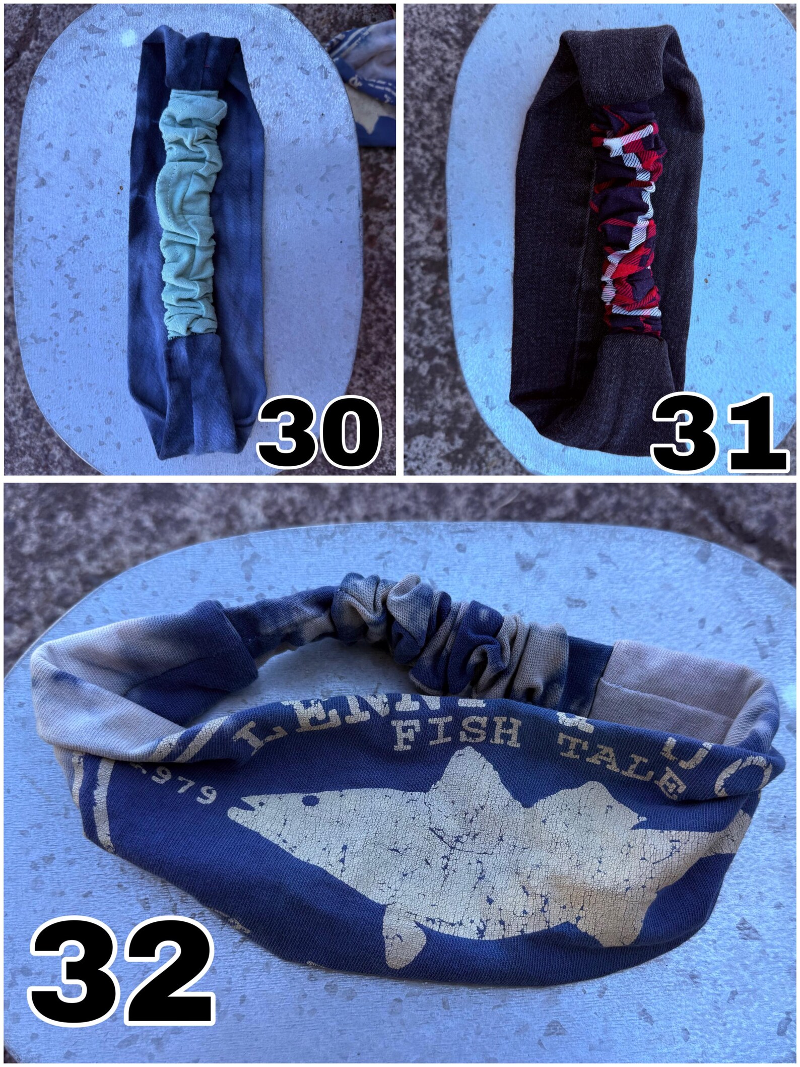 Upcycled Flannel/cotton Head Bands - Sustainable Fashion - No Waste ...