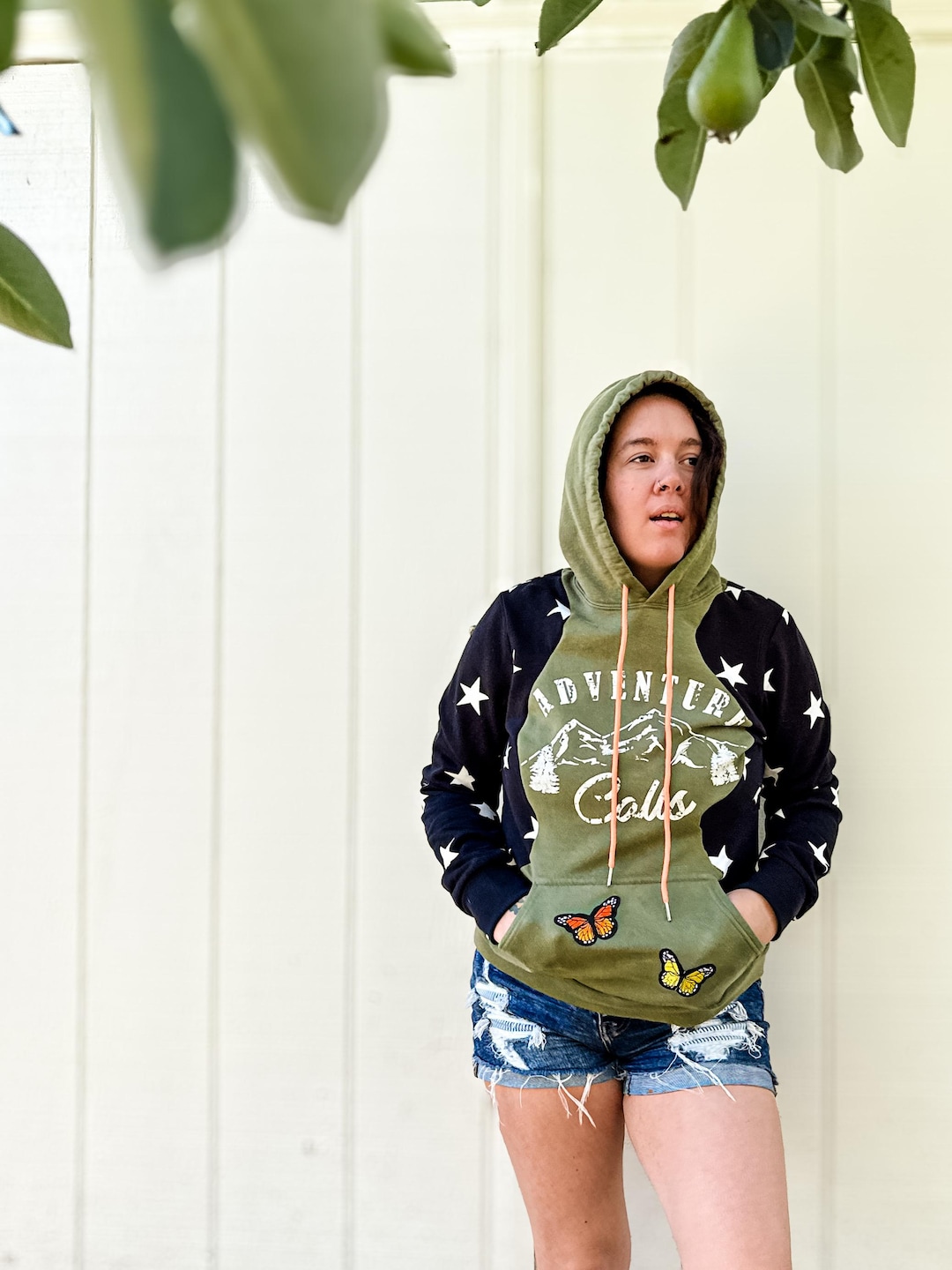 Upcycled Patchwork Hoodie - One of a Kind - Unique - Reworked ...