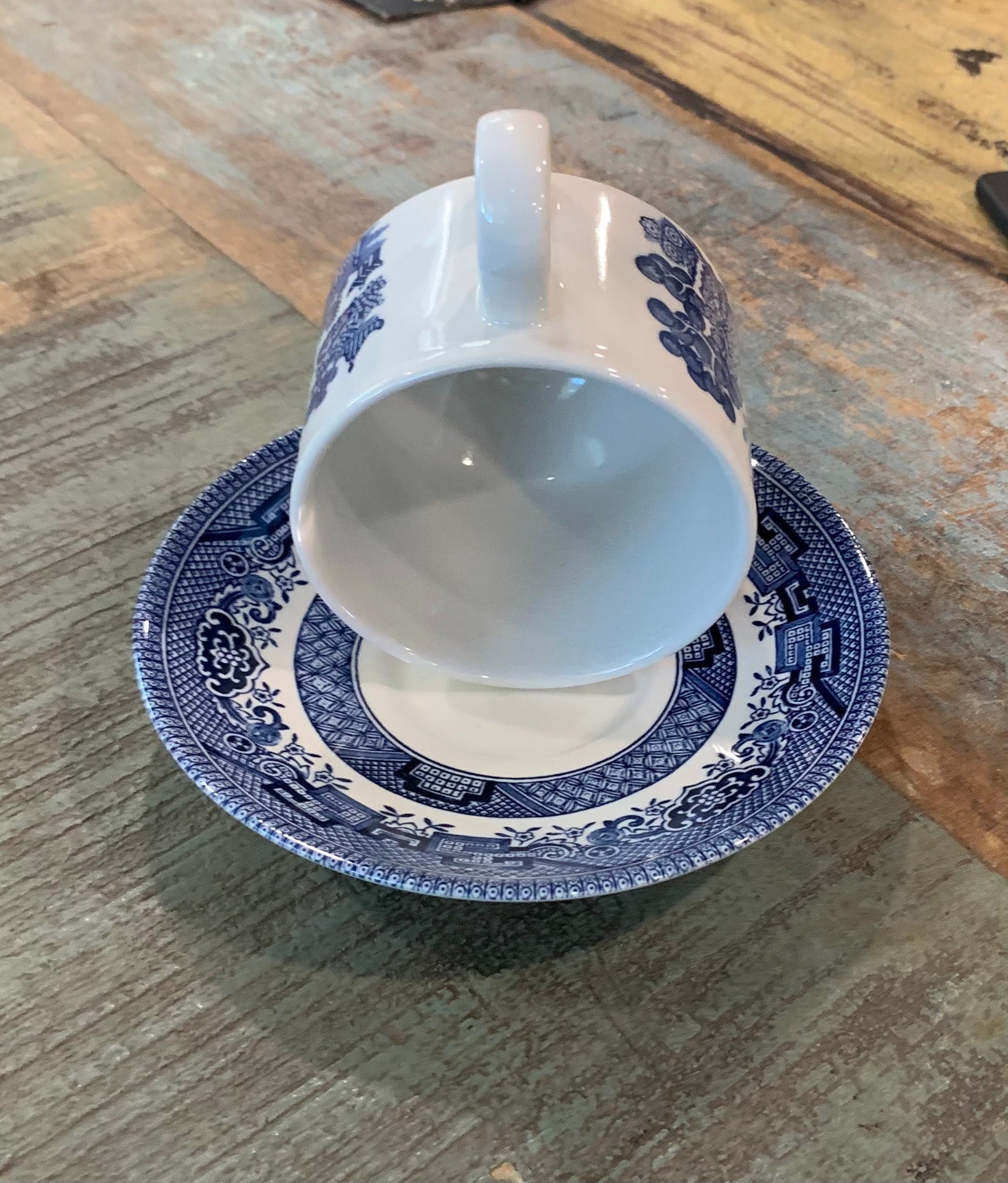 China Cup Bird Feeder, Upcycled China Cup and Saucer Bird Feeder ...