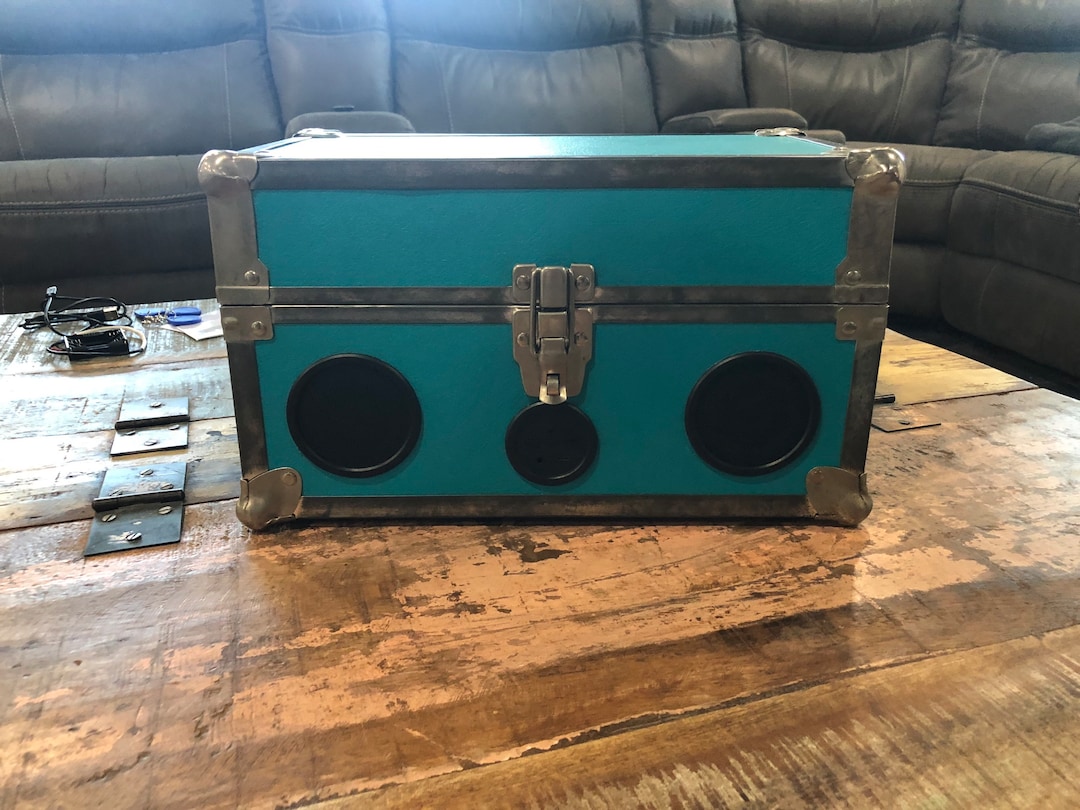Mini Trunk- Boom Box and Gun Safe- Mini Foot Locker Speaker Box ...