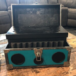 Mini Trunk- Boom Box and Gun Safe- Mini Foot Locker Speaker Box ...